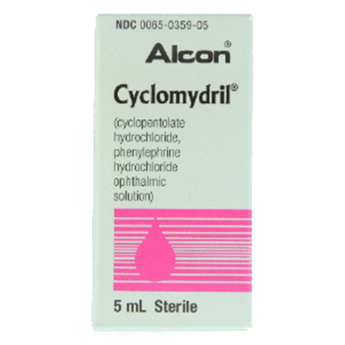 Cyclomydril Phenylephrine / Cyclopentolate HCl 1% - 0.2% Ophthalmic ...