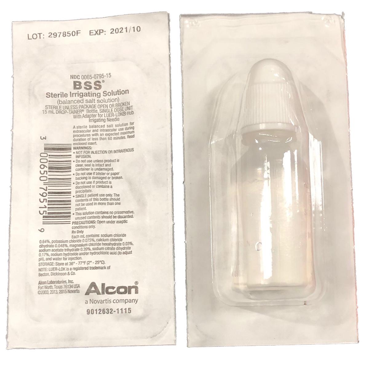 BSS Balanced Salt Solution Sterile Irrigating Solution 15mL