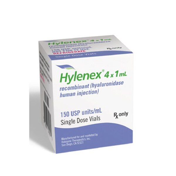 Hylenex Injection SDV 150u/mL Sterile 4/Pack
