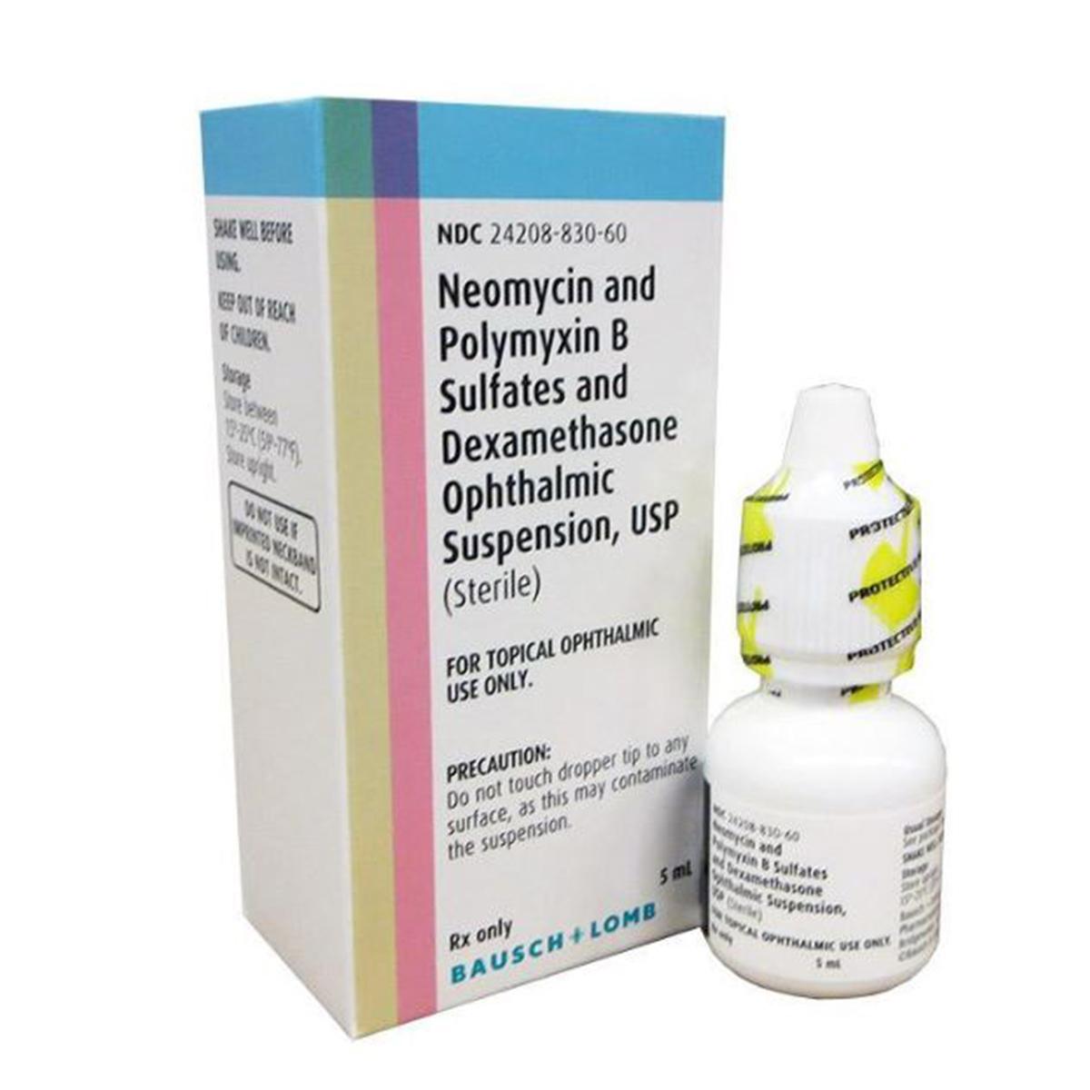 Neomycin Polymyxin B Dexamethasone Phosphate 0.1%, 5mL (Bausch & Lomb)