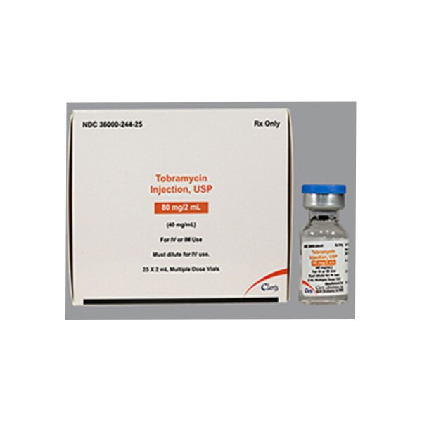 Tobramycin Sulfate 40 mg/ml, 2 ml 25/Pack (Baxter-Claris Pharma)