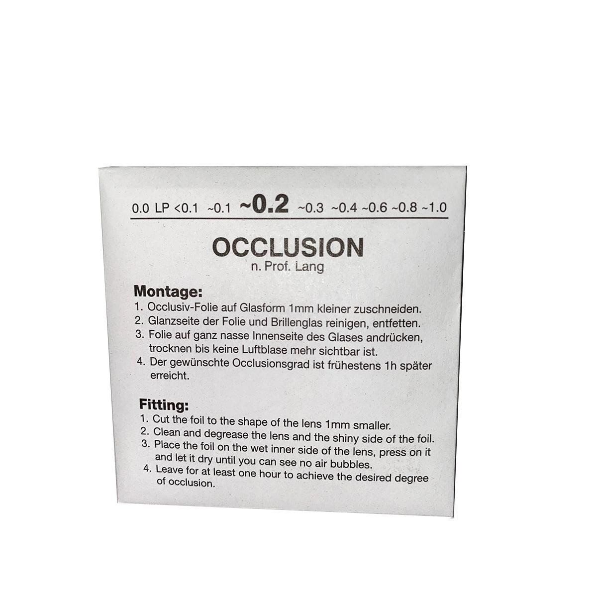 Bangerter Occlusion Foil 0.2