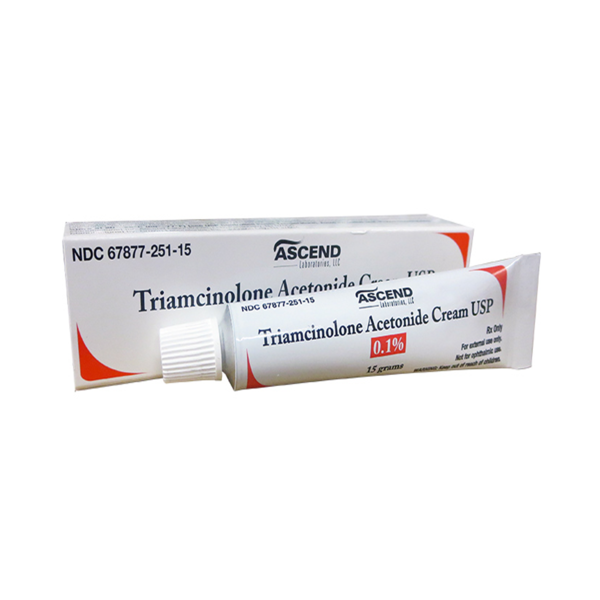 Triamcinolone Acetonide Cream 0.1%, 15g (Ascend)
