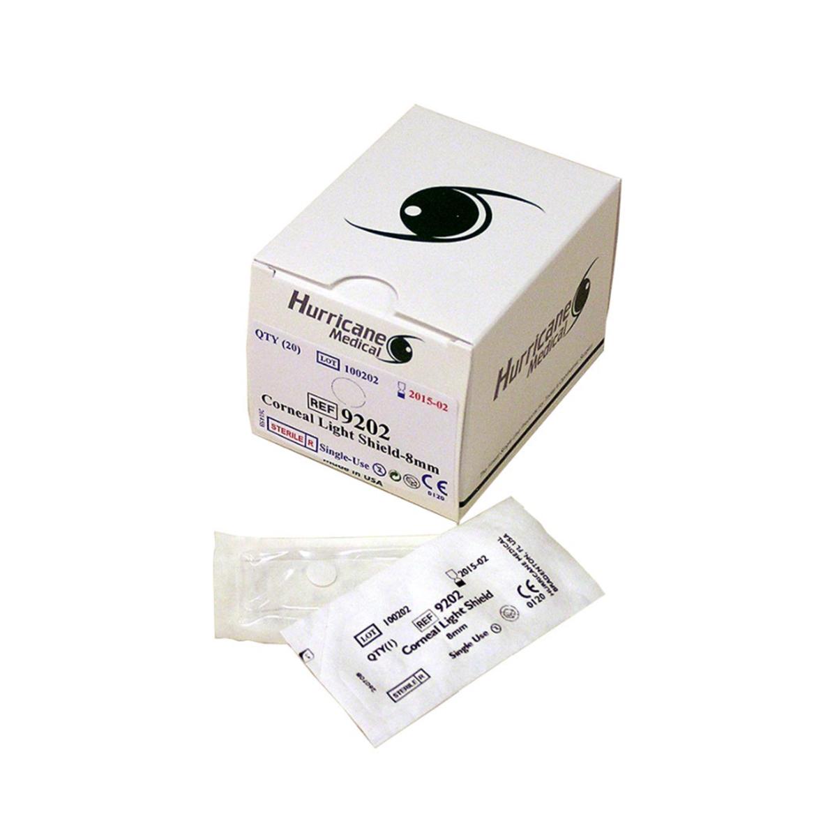 Corneal Light Shield, 8mm (Hurricane Medical) 20/Box