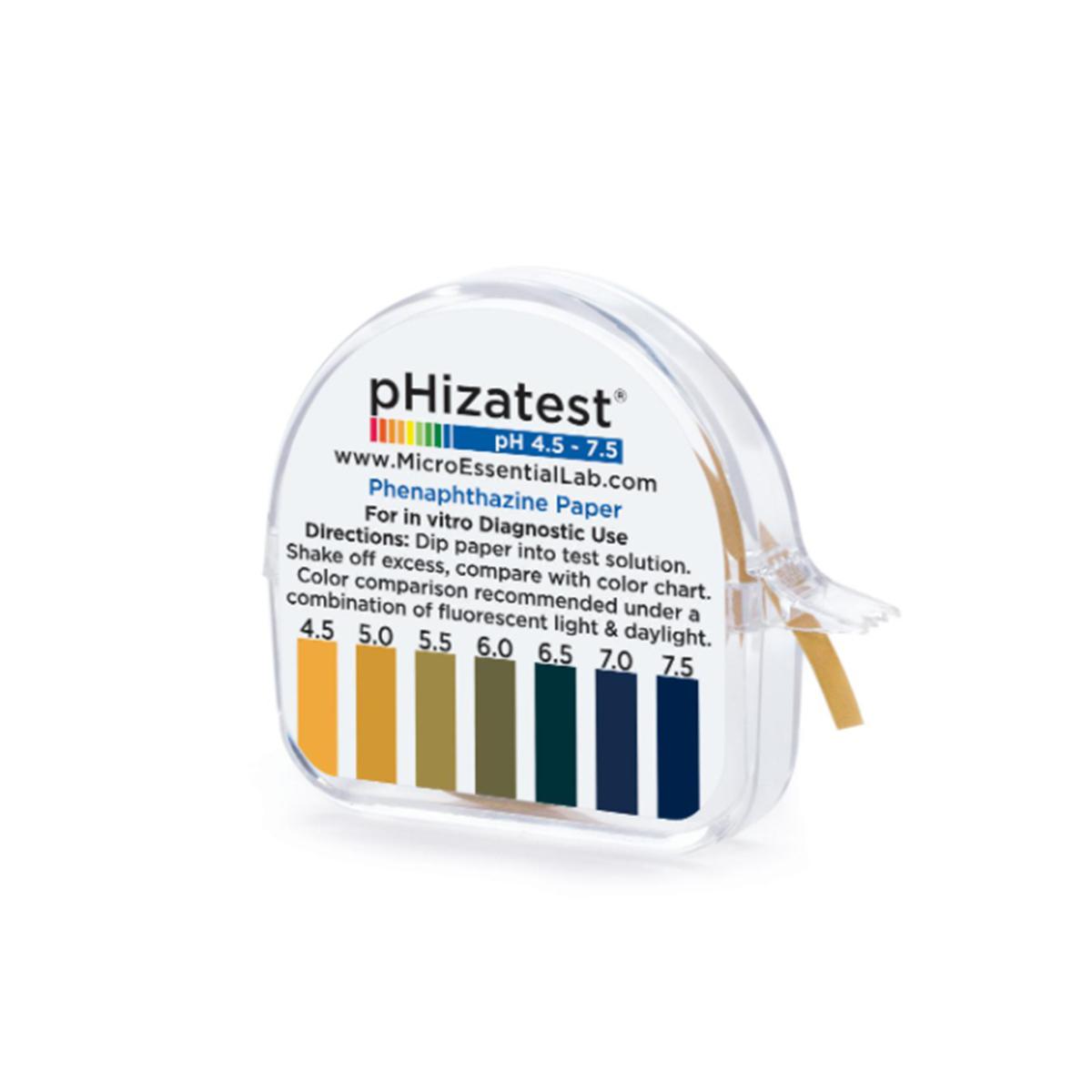 pHizatest Nitrazine Indicator, Short Roll Dispenser, 4.5 - 7.5 pH