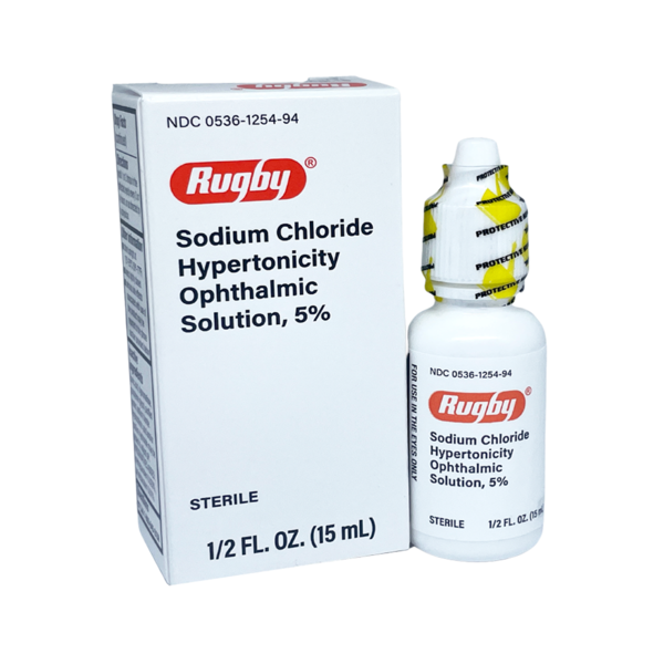 Sodium Chloride Hypertonicity 5% Ophthalmic Solution 15mL 0.5 FL. OZ ...