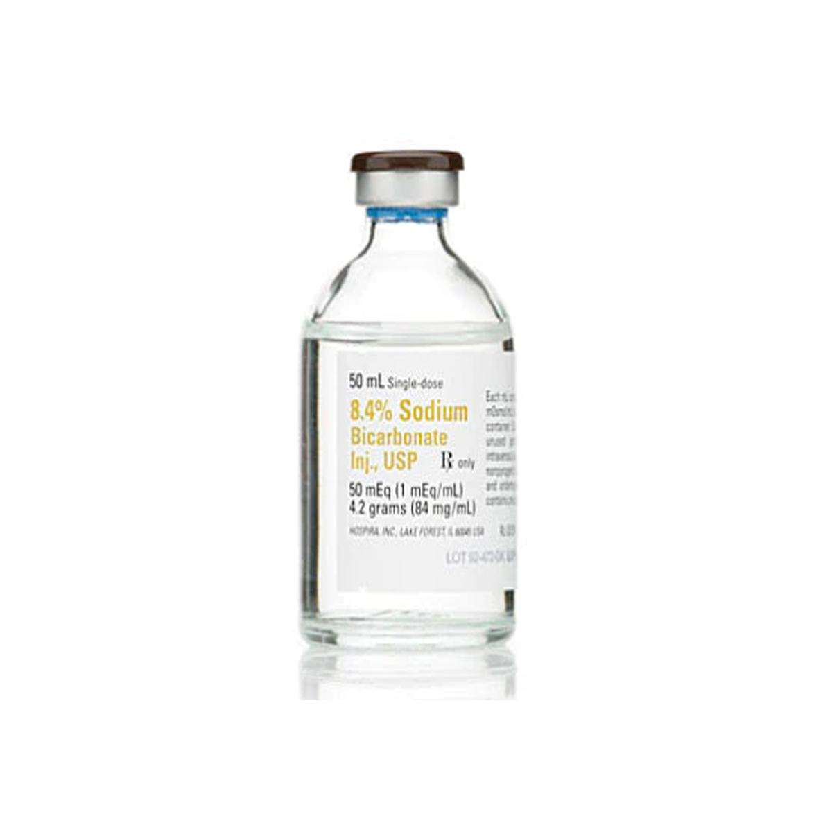 Sodium Bicarbonate Injection USP, 8.4% 50mEq/50mL (1mEq/mL) 50mL 25/Box