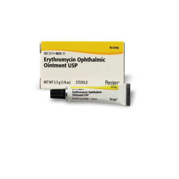 Erythromycin Ophthalmic Ointment 0.5%, 3.5g (Bausch & Lomb)